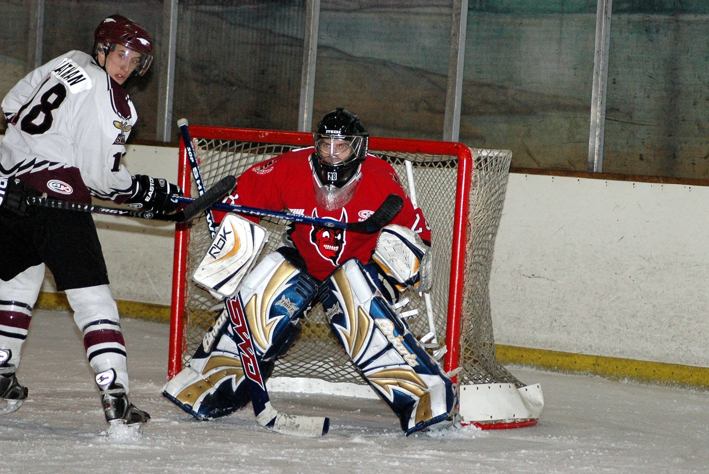Vince Mitalas of the Canterbury Red Devils ice hockey team - Ryan Hellyer