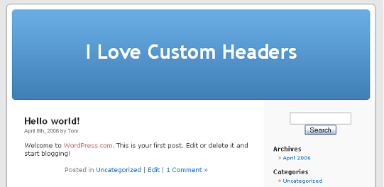 New custom headers and backgrounds - Ryan Hellyer
